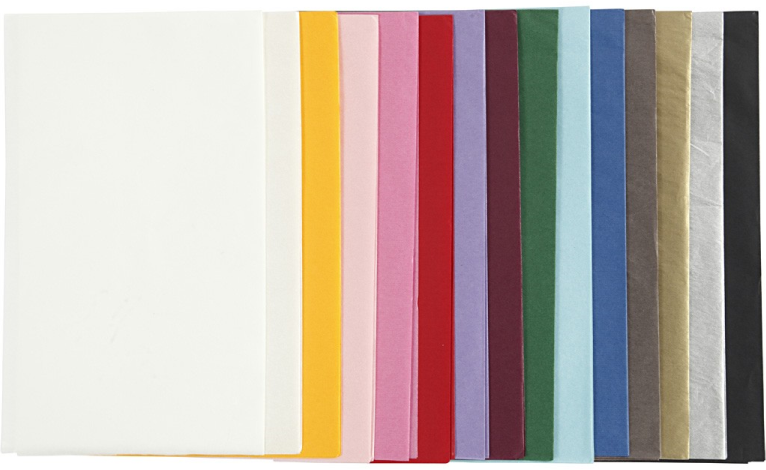CC Tissue paper, assorted colours, 50x70 cm, 17 g, 15x2 sheet/ 1 pack ...