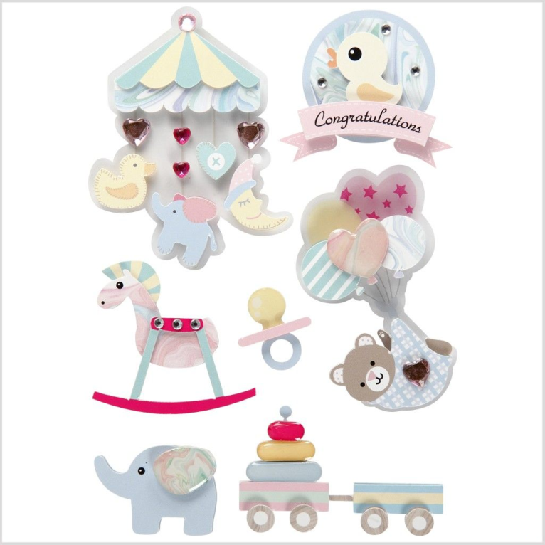 CC 3D Stickers Baby hobbygroep